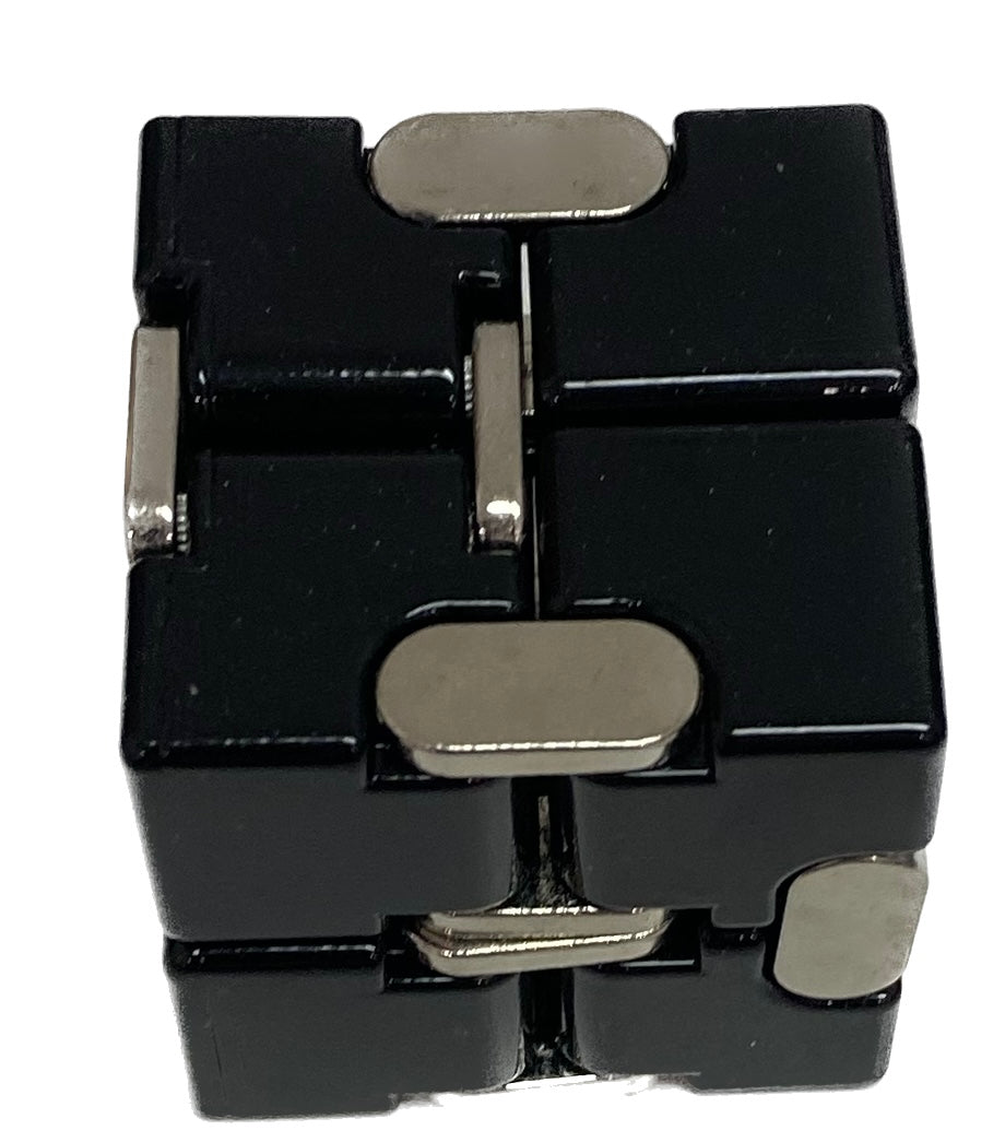 Kaiko Infinity Cube Metal Black 214g - Sensory Play Store