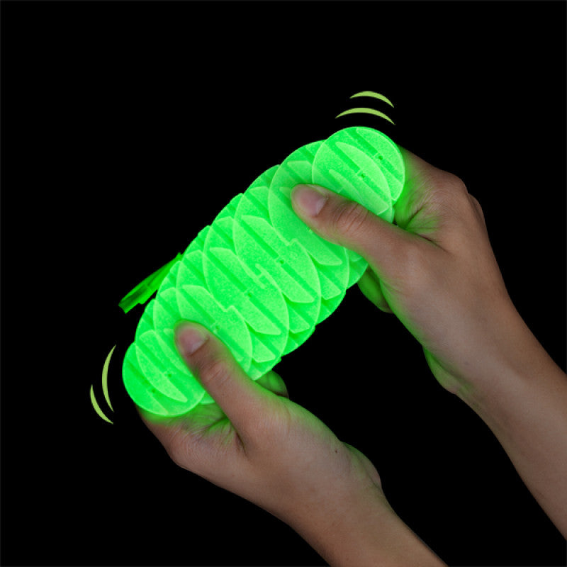 Glow in the Dark Flexi Worm Keychain - Sensory Play Store