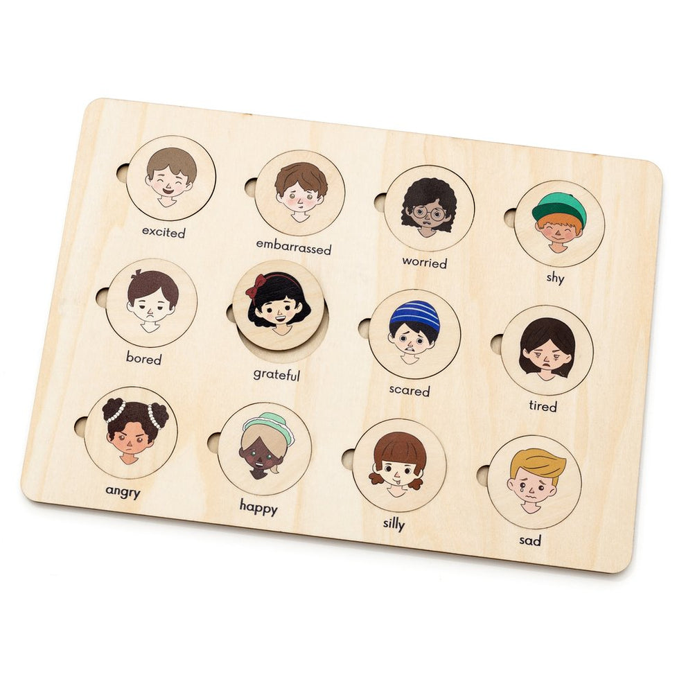 Wooden Feelings Puzzle - Sensory Play Store